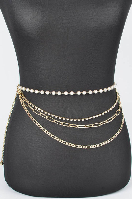 Multi Layered Metal Plus Size Chain Belt – flyfatchick